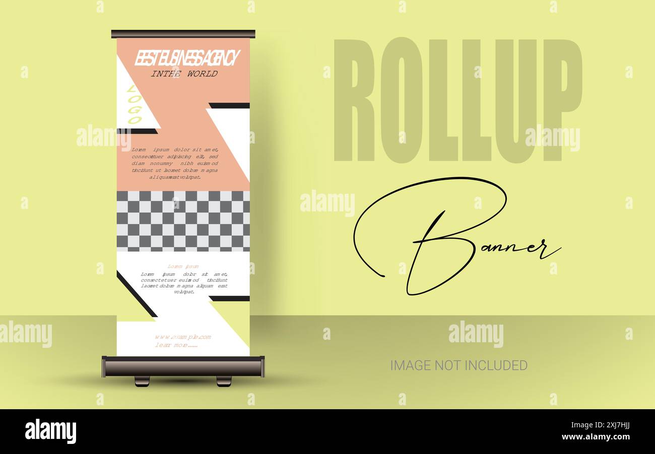 Medical rollup design template hi-res stock photography and images - Alamy