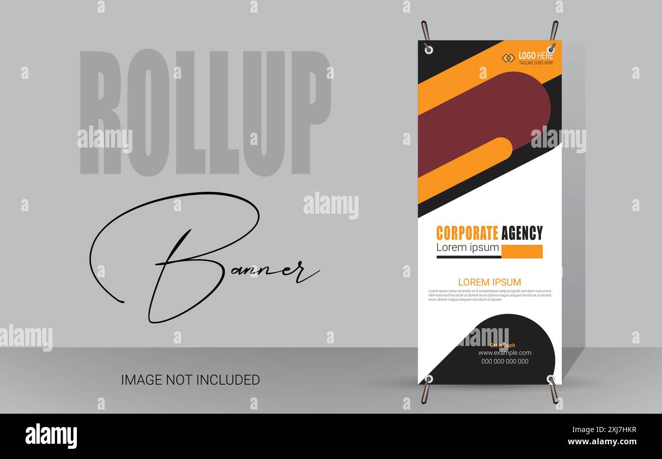 Business Agency Roll-Up Design. Product sale poster. Banner Template ...