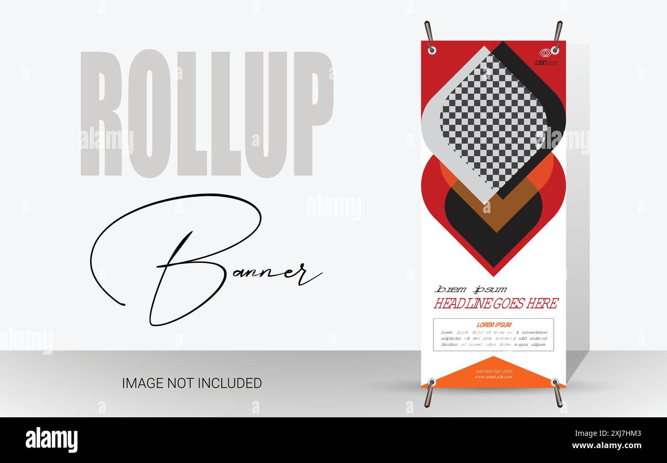 Medical rollup design template hi-res stock photography and images - Alamy