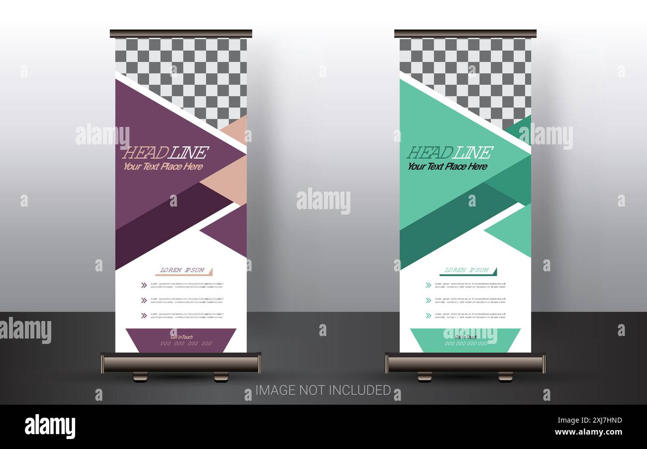 Medical rollup design template hi-res stock photography and images - Alamy