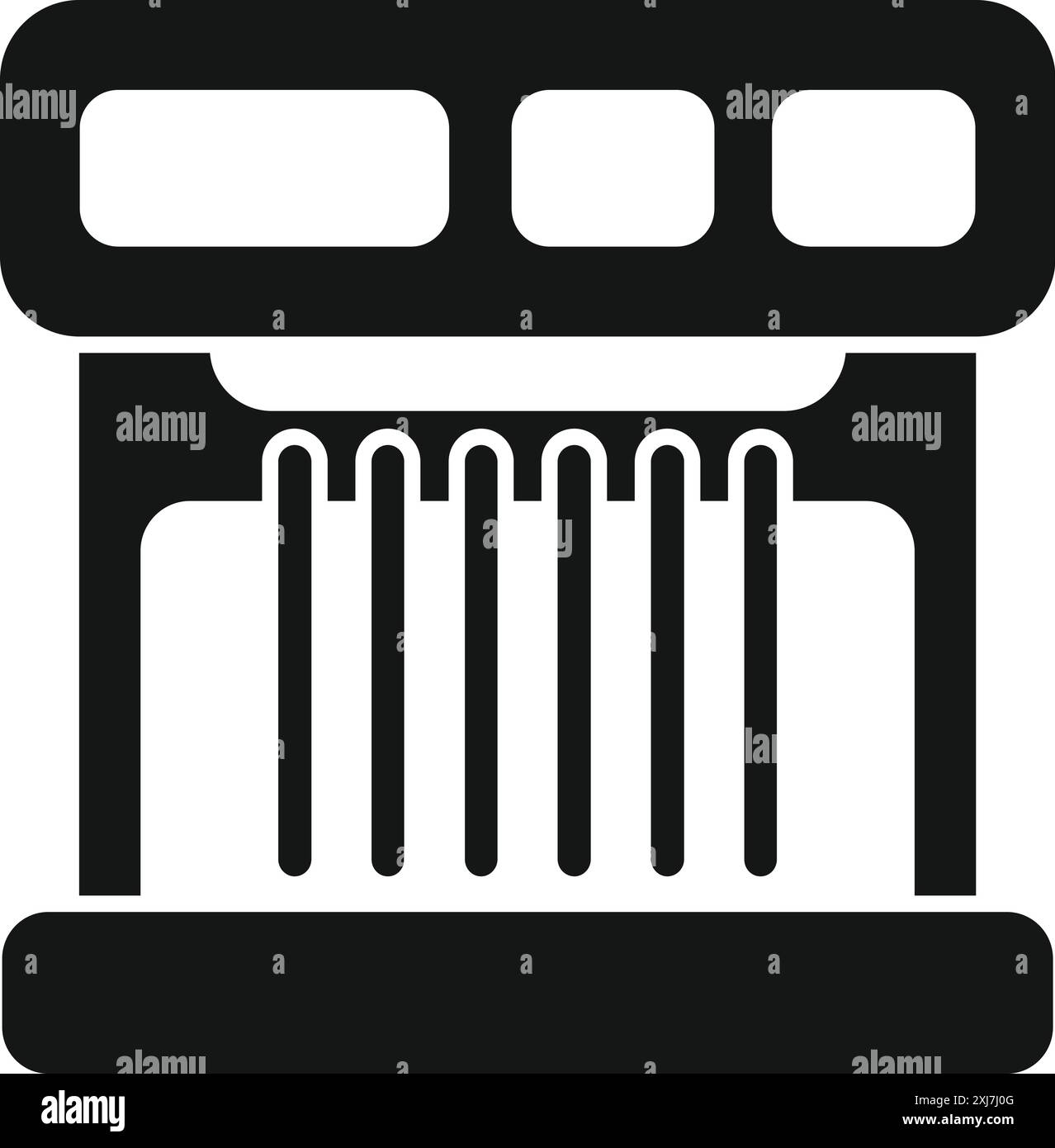 Simple Icon Of A 3d Printer Printing A New Object Stock Vector Image And Art Alamy