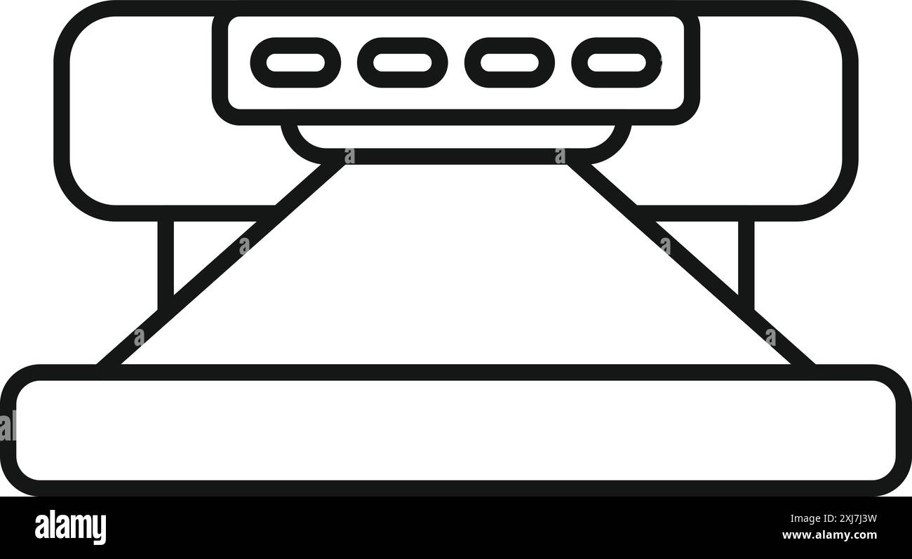 Paper scanner linear icon hi-res stock photography and images - Alamy