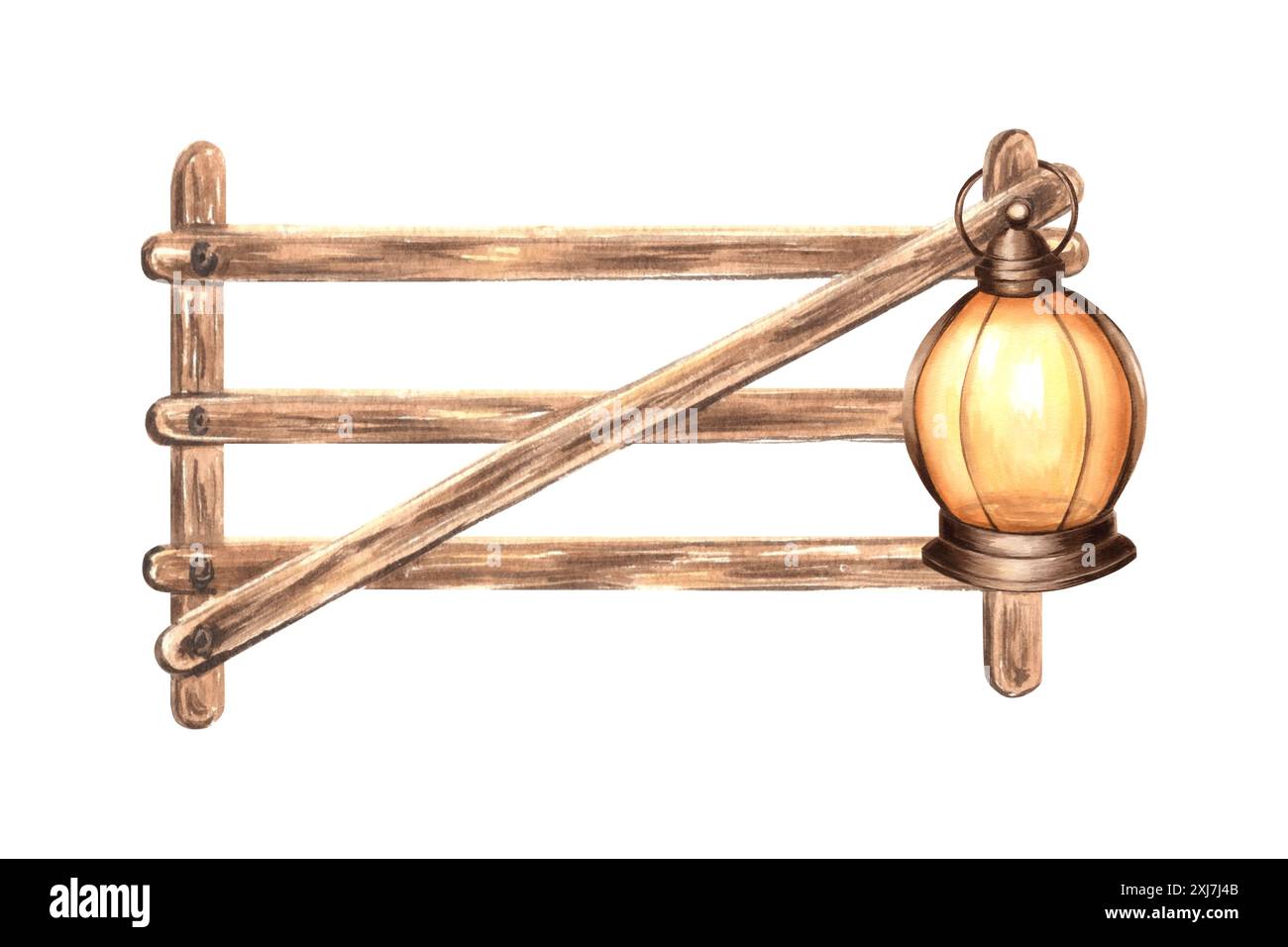 Fence lamp Cut Out Stock Images & Pictures - Alamy
