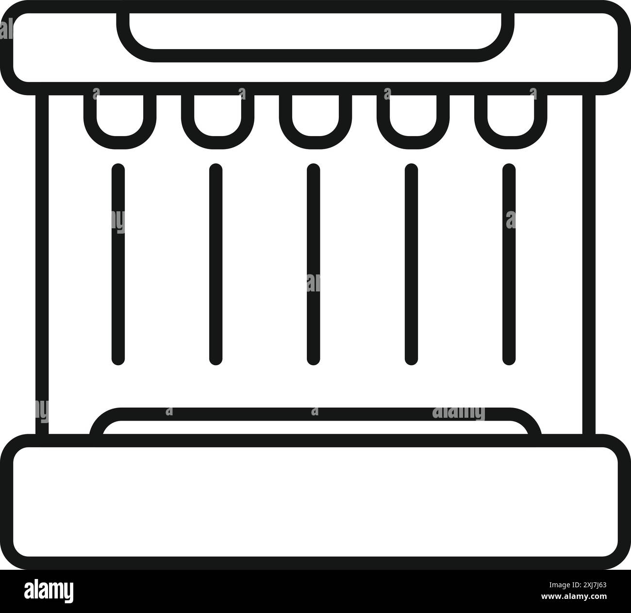 Icon of a modern bioreactor growing stem cells for medical research or ...