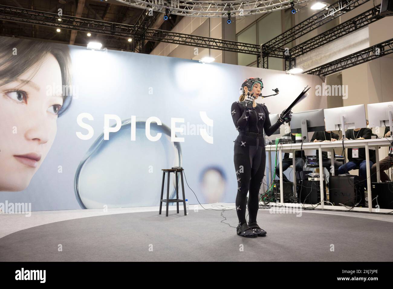 Tokyo, Japan. 03rd July, 2024. Showcase presenter at XR Fair Tokyo VR ...