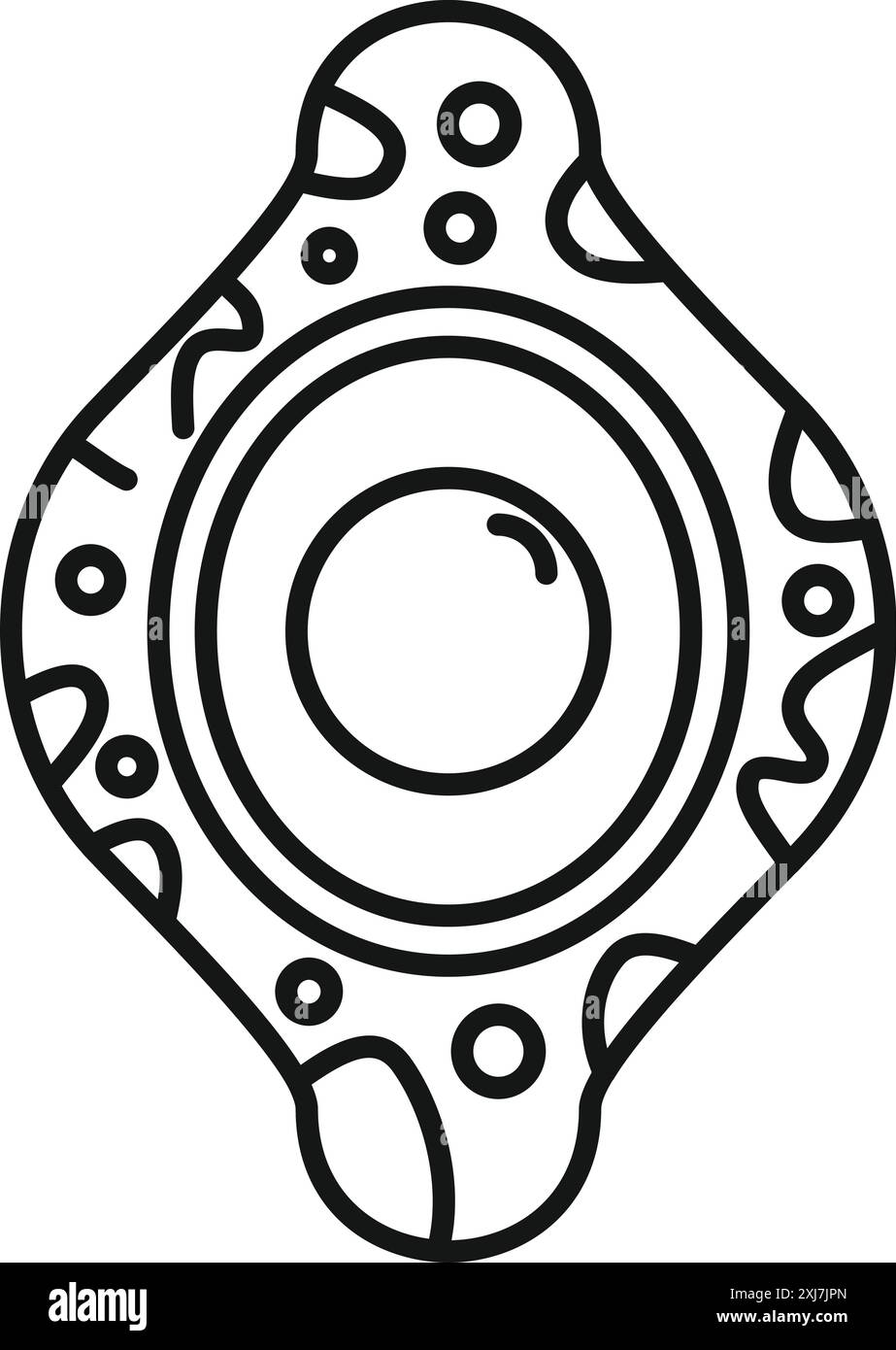 Simple line art of a spaceship flying through space leaving a trail of ...