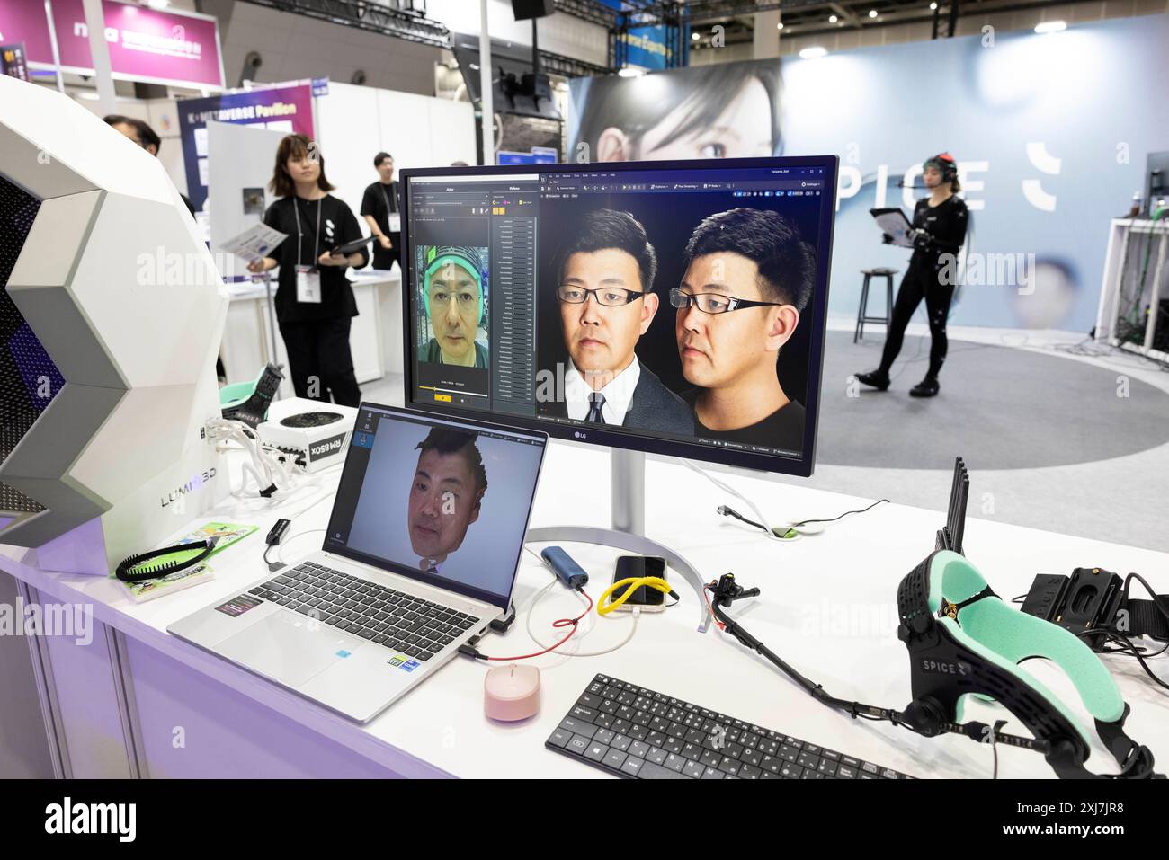Tokyo, Japan. 03rd July, 2024. Showcase presenter at XR Fair Tokyo VR ...