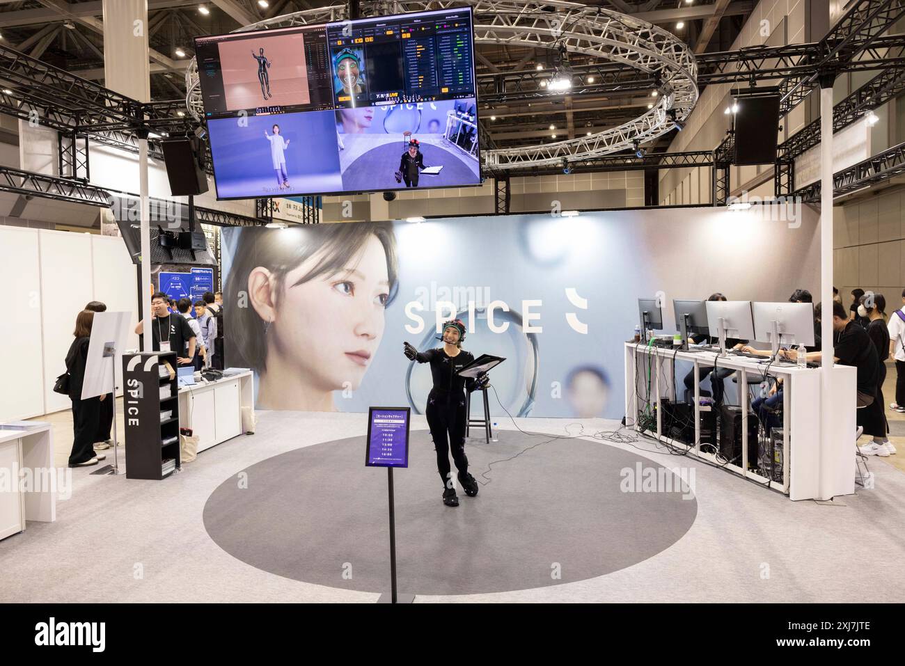 Tokyo, Japan. 03rd July, 2024. Showcase presenter at XR Fair Tokyo VR ...