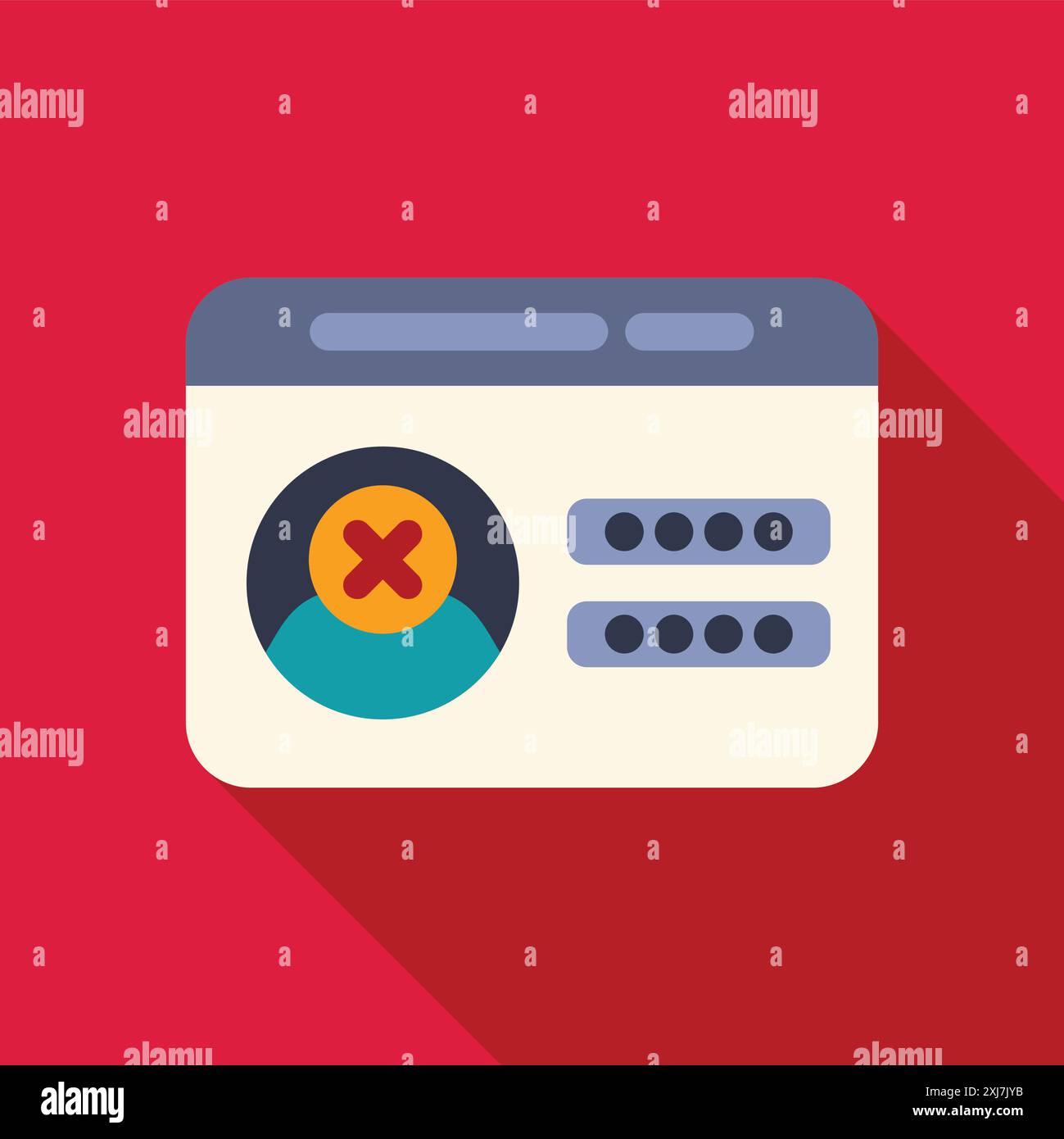 Authorization failed Stock Vector Images - Alamy