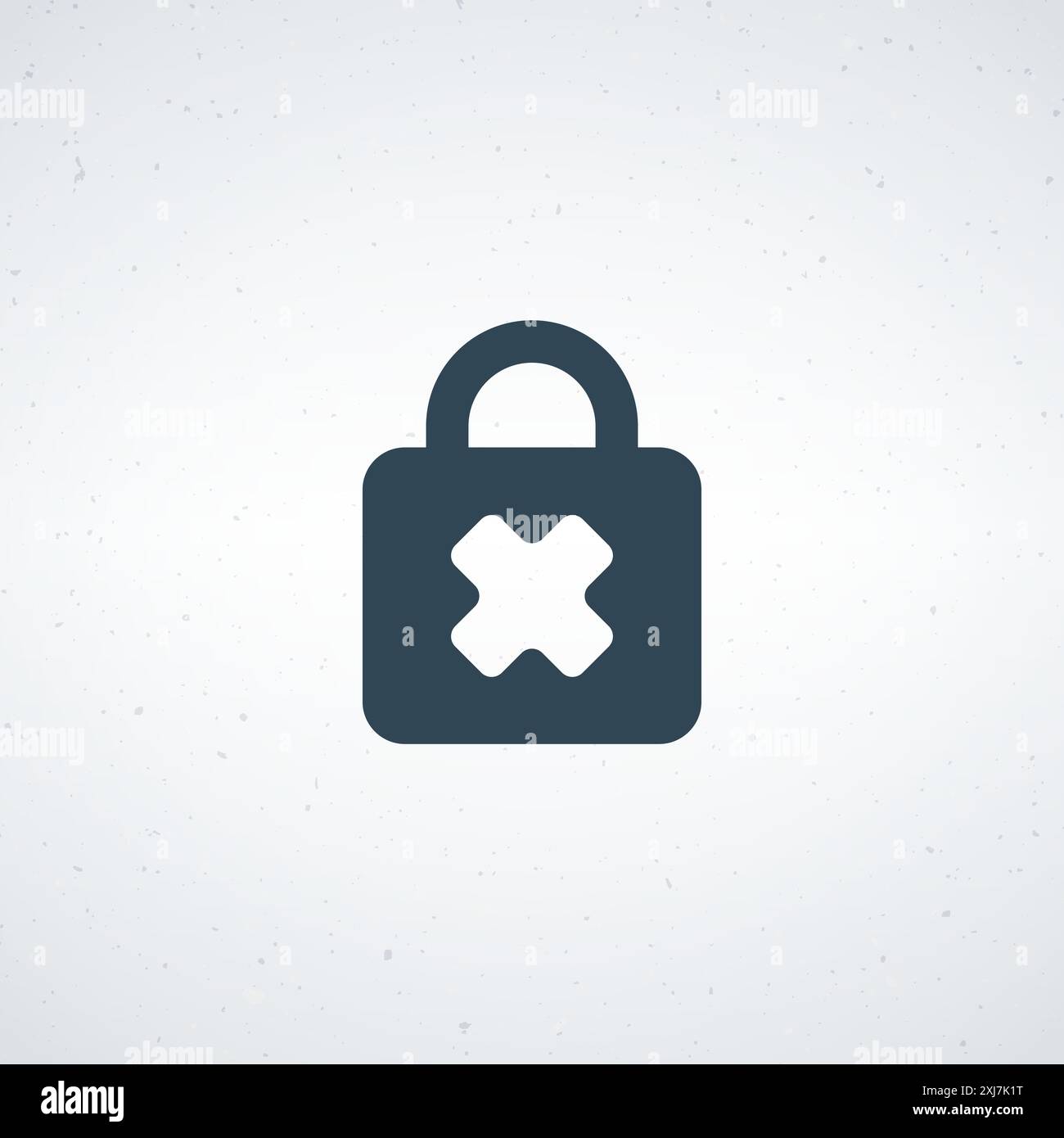 Black single lock with password protection. Closed lock. Stock vector ...