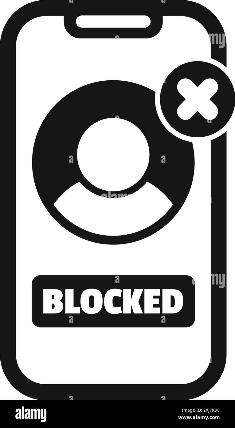 Smartphone is blocking a contact, highlighting the importance of online ... Smartphone is blocking a contact, highlighting the importance of online ...