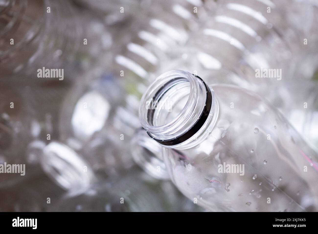 plastic bottles recycling background concept Stock Photo - Alamy