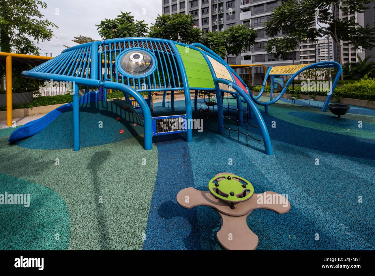 Fish shape design playground. Singapore Stock Photo - Alamy