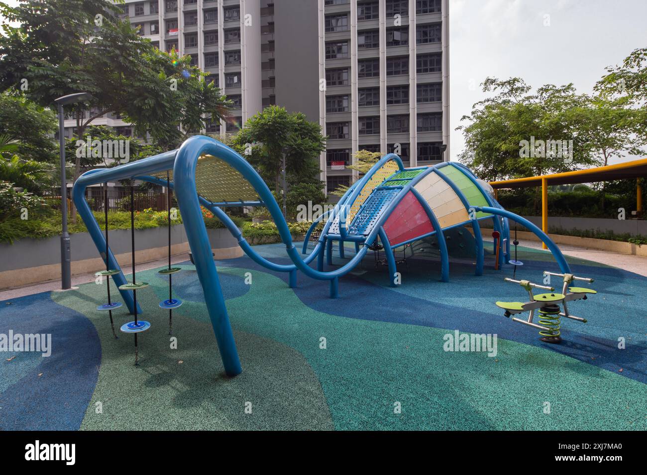 Fish shape design playground. Singapore Stock Photo - Alamy