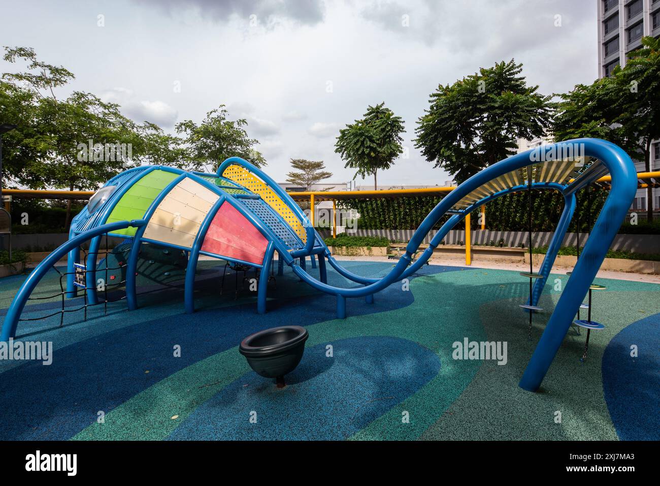 Fish shape design playground. Singapore Stock Photo - Alamy