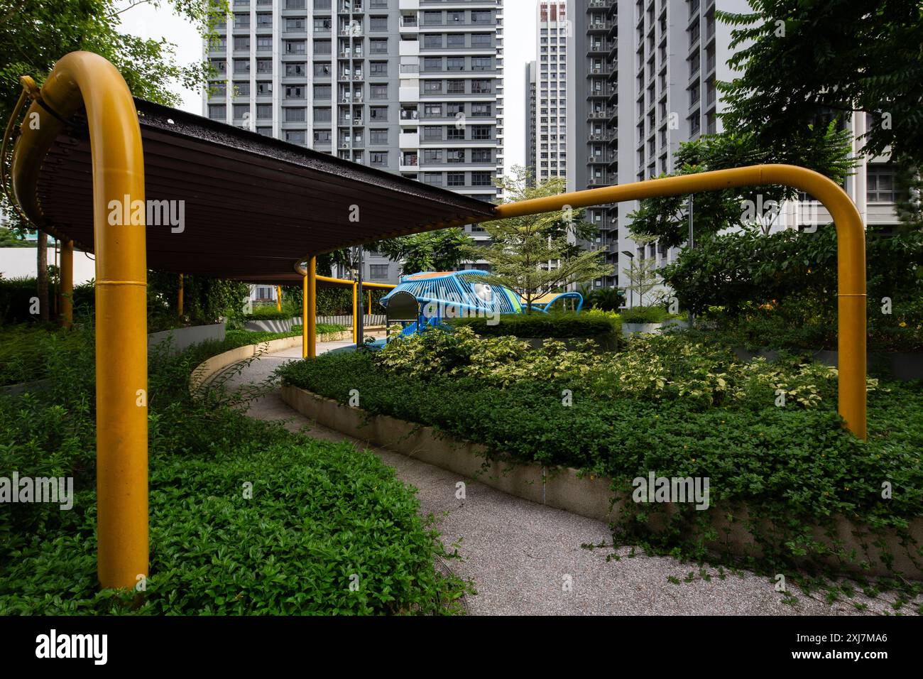 Fish shape design playground. Singapore Stock Photo - Alamy