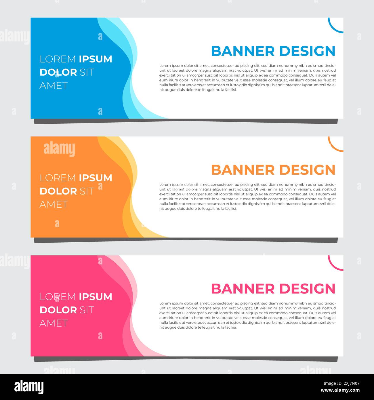 Simple Baner Template Background Stock Vector Image & Art - Alamy