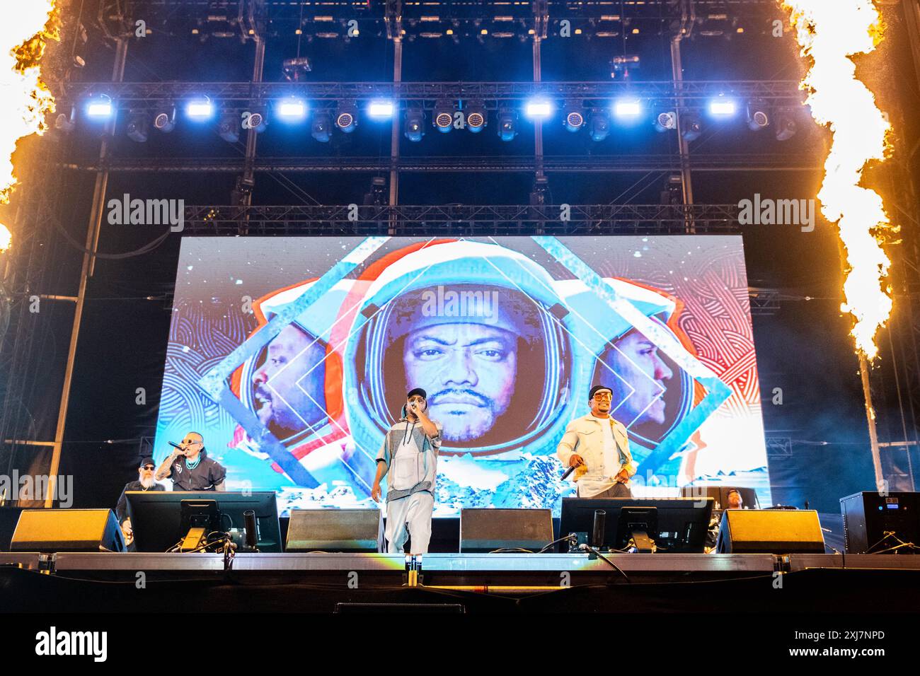 Will.i.am (William James Adams), Taboo (Jaime Luis Gomez) and apl.de.ap ...