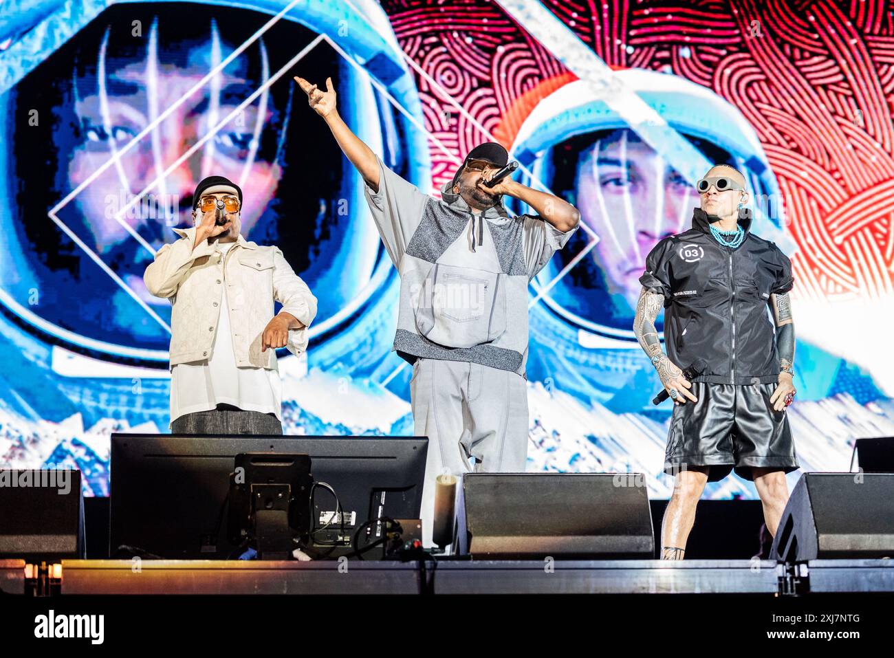 Will.i.am (William James Adams), Taboo (Jaime Luis Gomez) and apl.de.ap ...