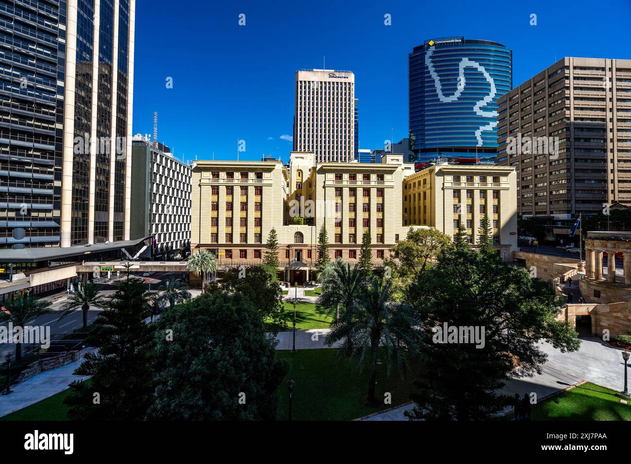 Brisbane, QLD, Australia - Buildings around the Anzac Square Stock ...