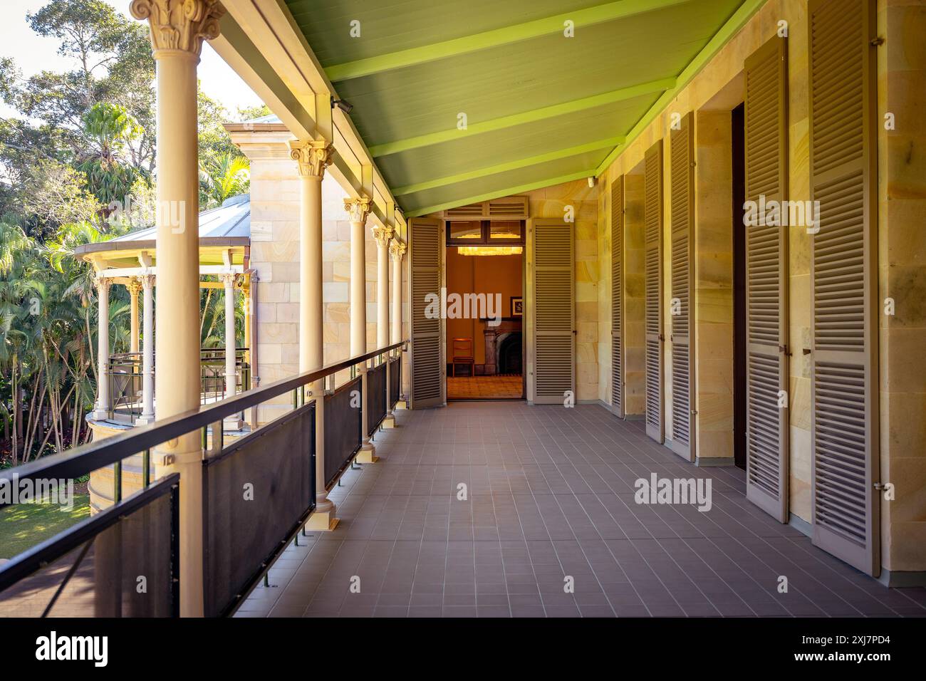 Brisbane, QLD, Australia - Second floor verandah in the Old Government ...