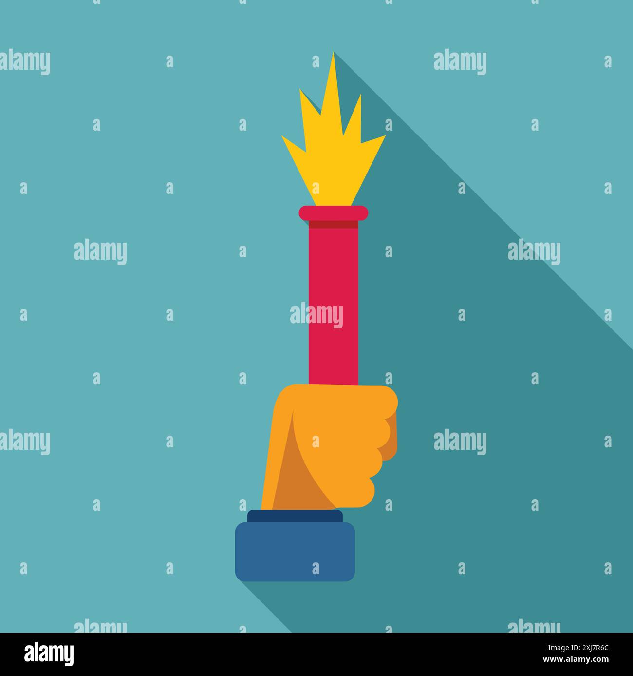 Hand holding lit sparkler Stock Vector Images - Alamy