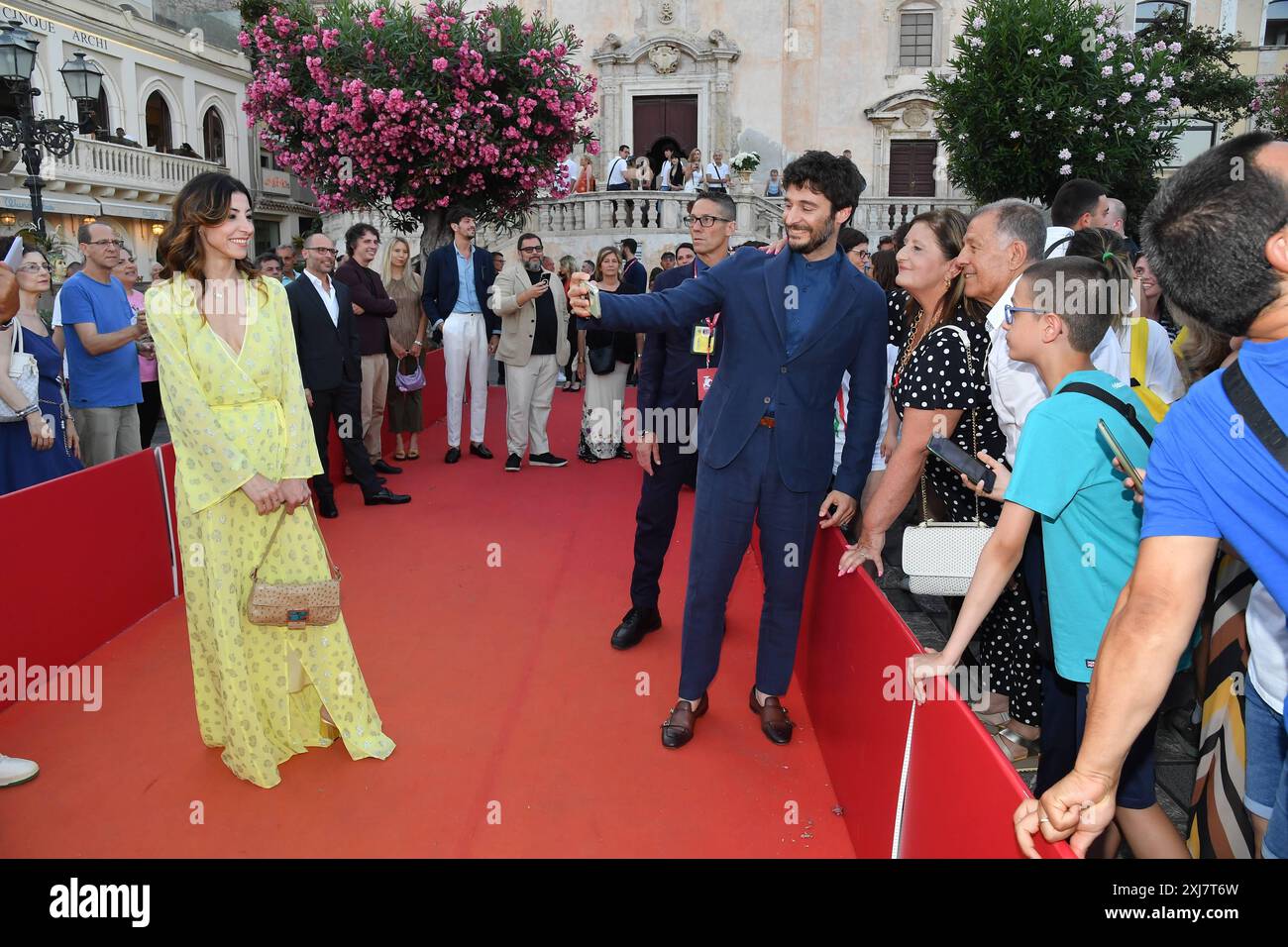 Taormina: 70th Taormina Film Festival. Evening of July 16th. In the ...