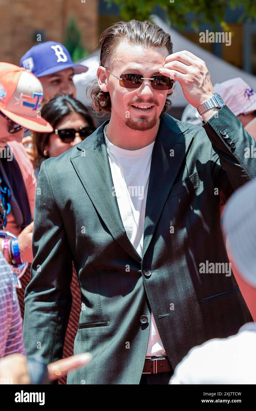 Arlington, United States. 16th July, 2024. Kansas City Royals infielder ...