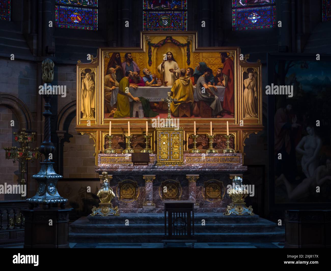 Ypres church painting hi-res stock photography and images - Alamy