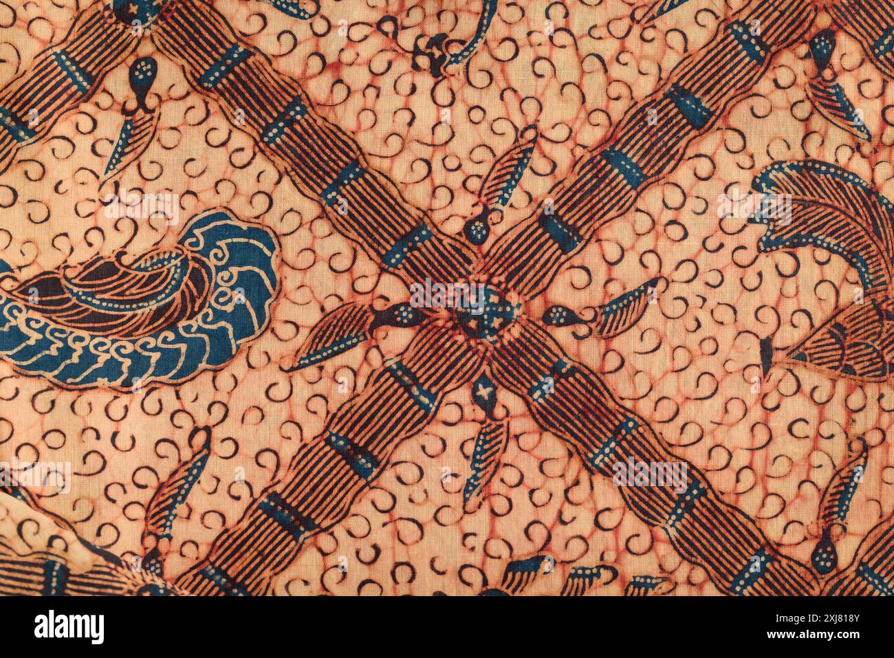 Closeup details of Indonesian batik sarong fabrics of the early 1900's ...