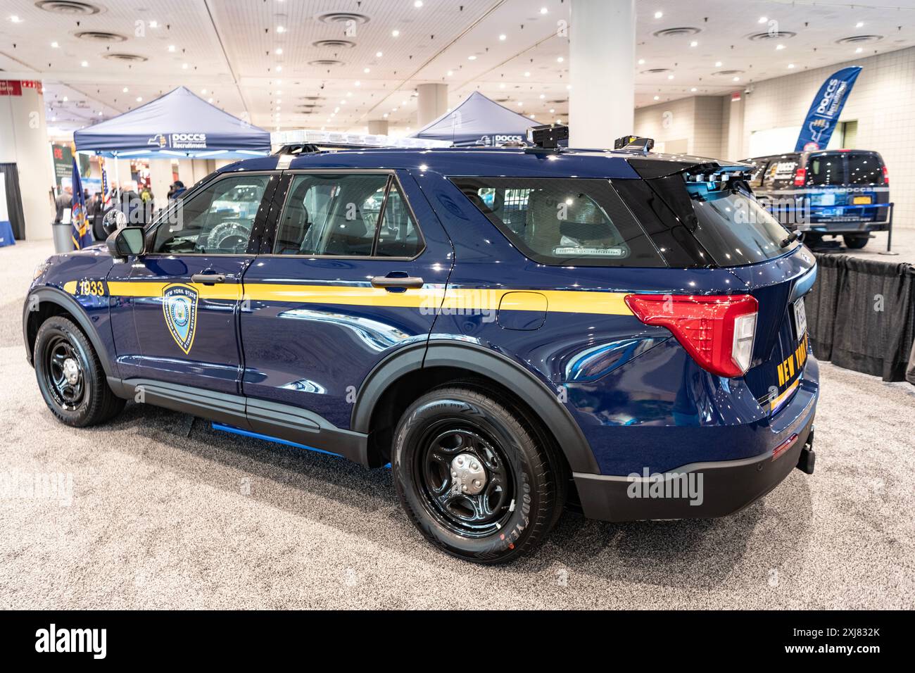 Ford explorer tbta police car at new york international hi-res stock ...