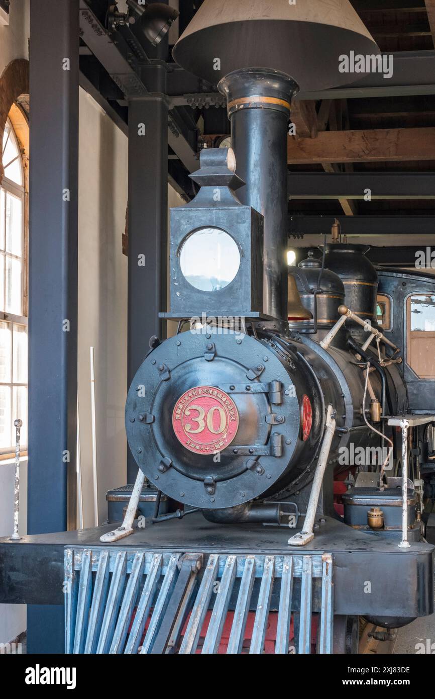 Type 7150 steam locomotive 'Yubari Kogyo' built in 1895 by Hokkaido ...