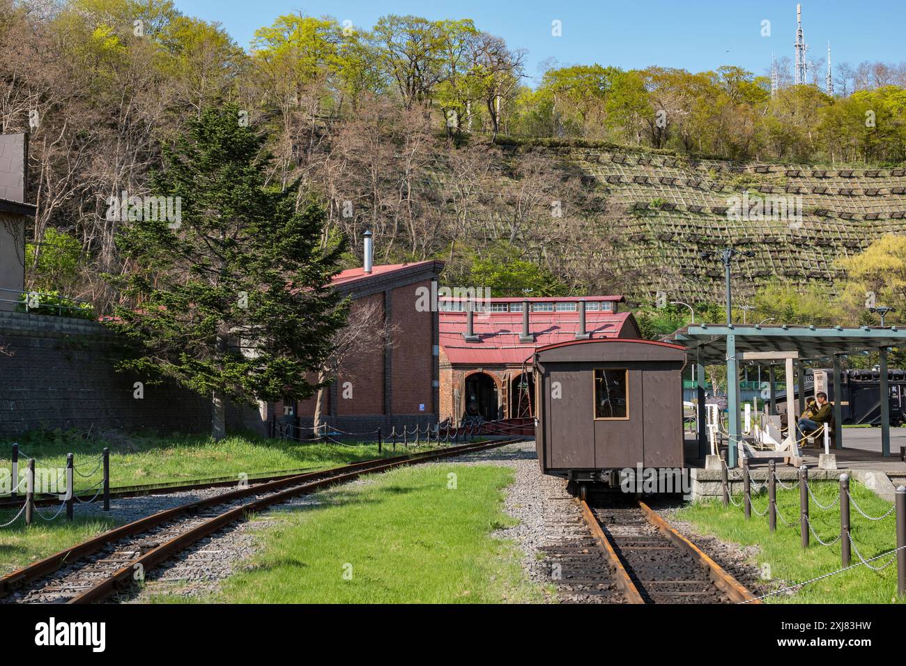 Chuou station at Otaru Museum. This station is used for steam ...