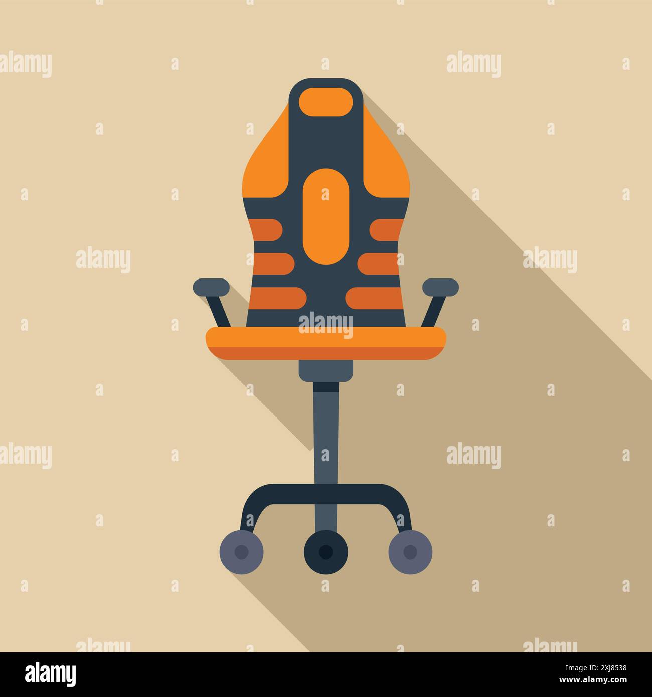 Ergonomic gaming chair providing comfort and support during long gaming ...