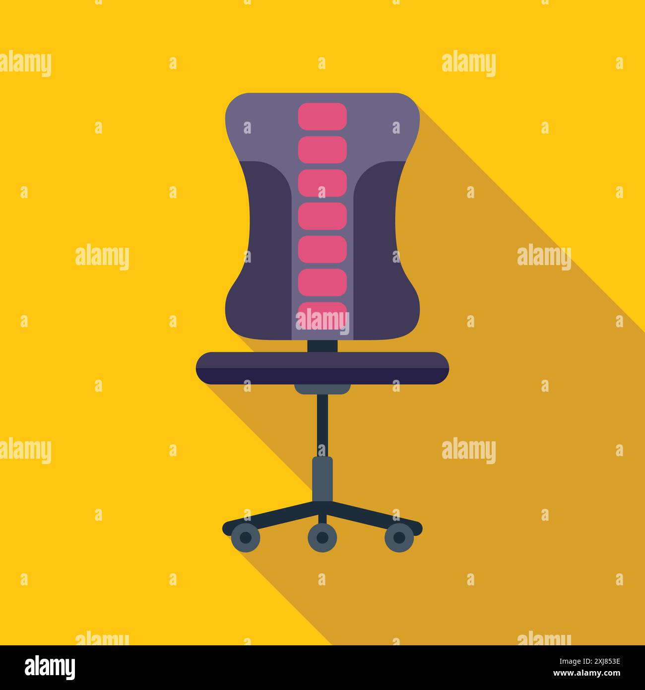 Ergonomic chair promoting good posture and back health while working at ...
