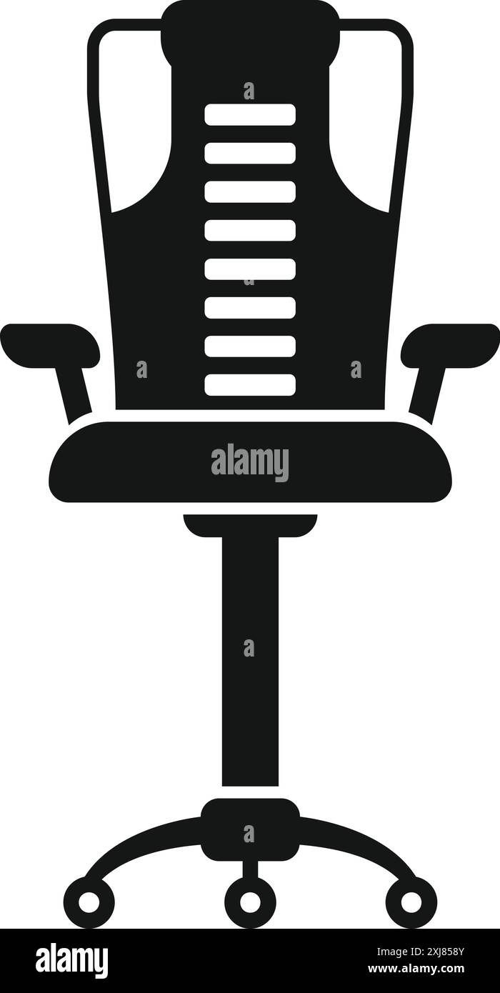 Ergonomic office chair promoting good posture and comfort while working ...