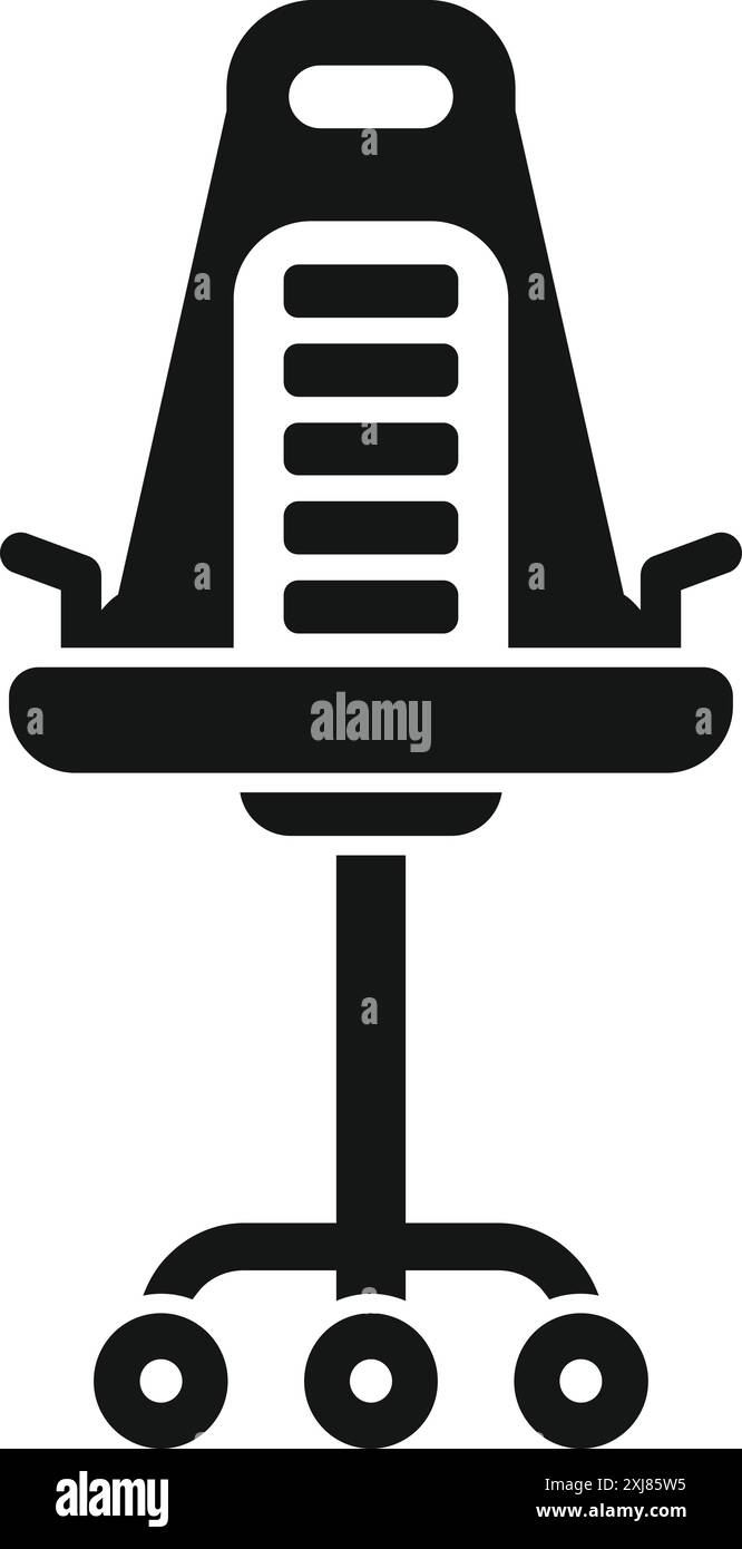 Modern office chair icon, comfortable seating solution for workspaces ...