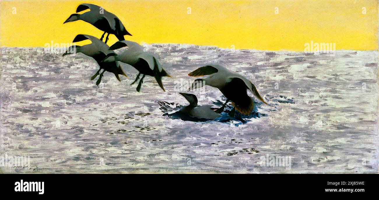 Bruno liljefors painting hi-res stock photography and images - Alamy