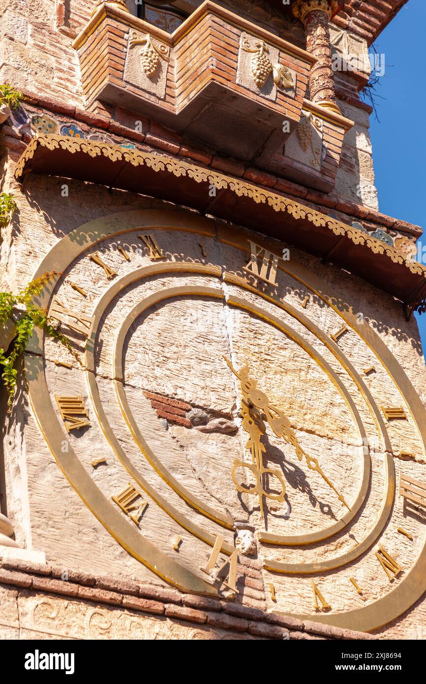 Tbilisi, Georgia - 24 JUNE, 2024: The Clock Tower of the Rezo Gabriadze ...