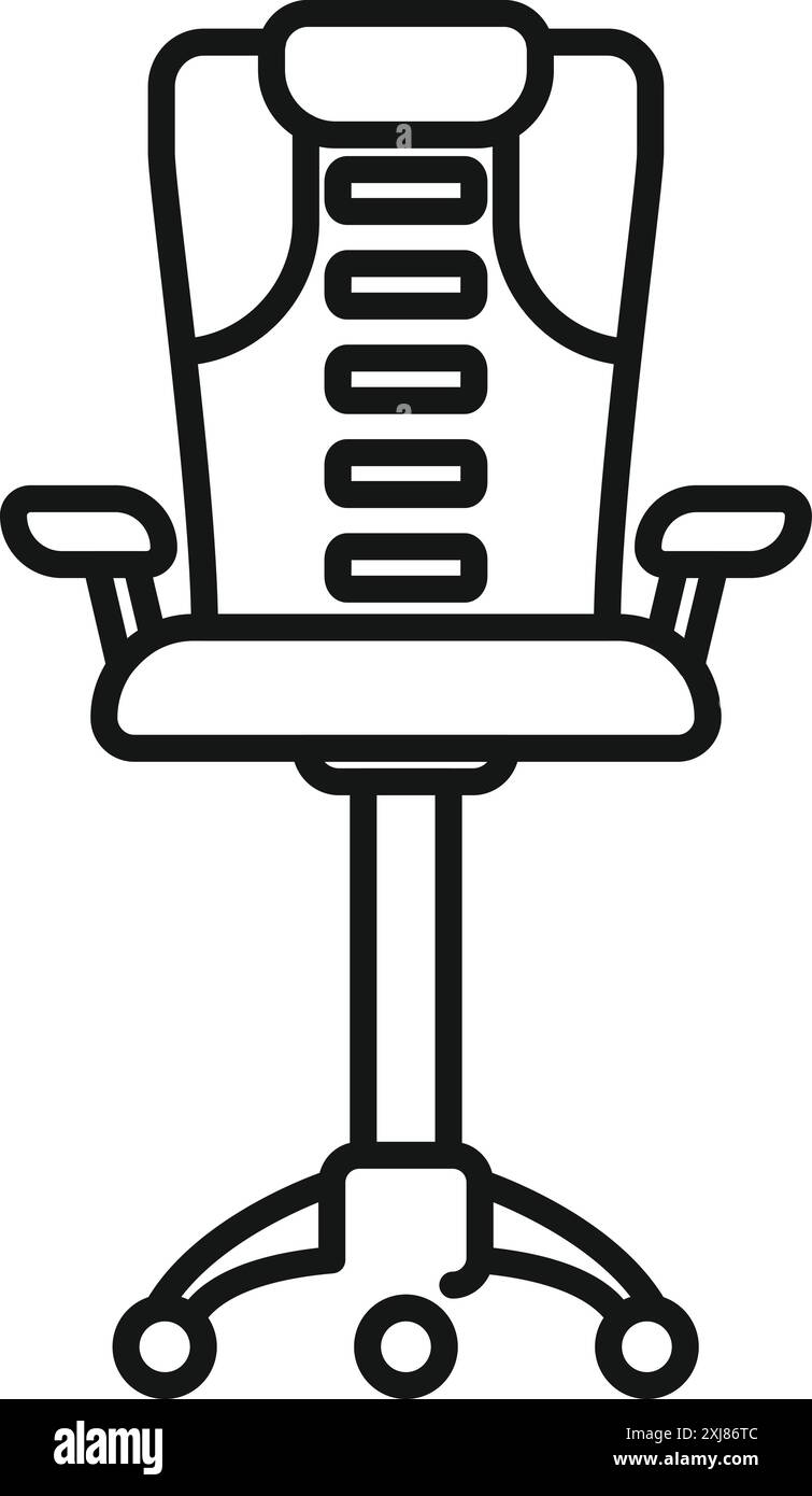 Ergonomic office chair designed for comfort and back support during ...