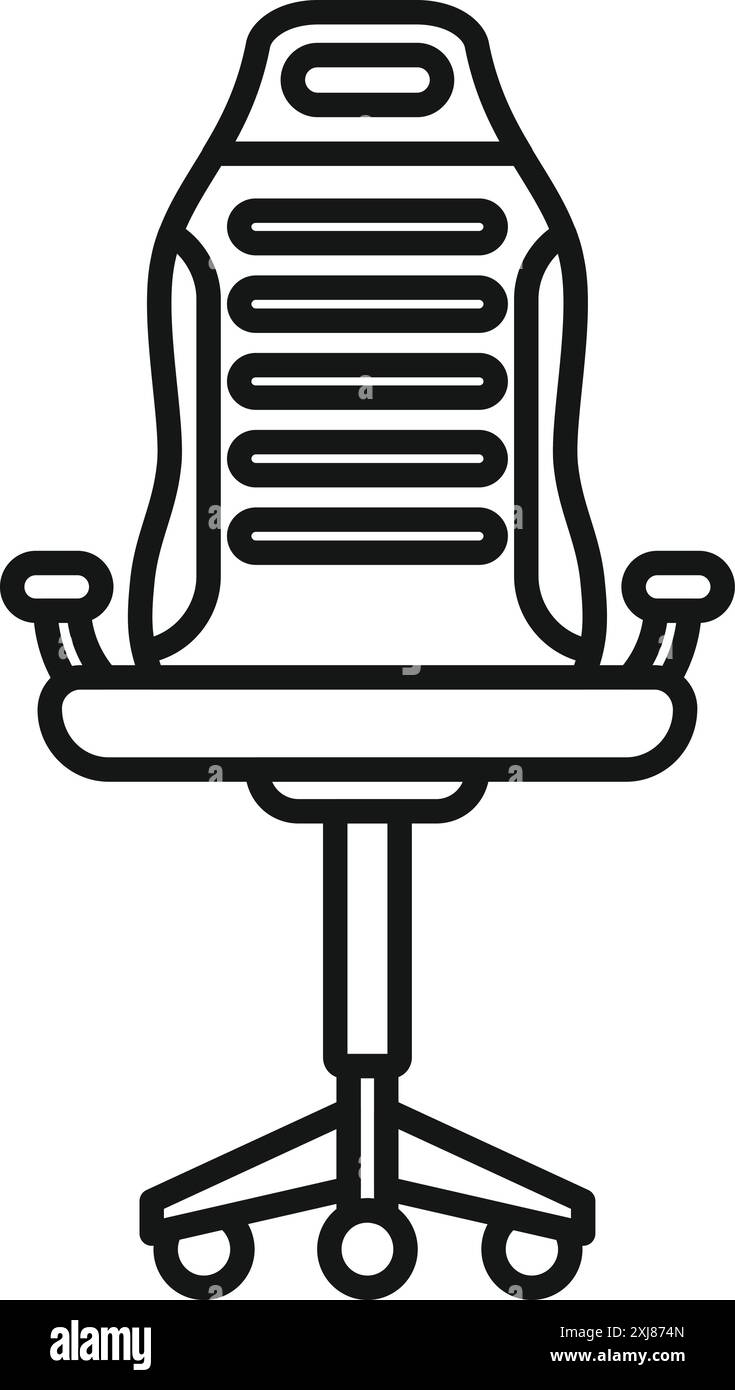 Ergonomic office chair with adjustable height and armrests, providing ...