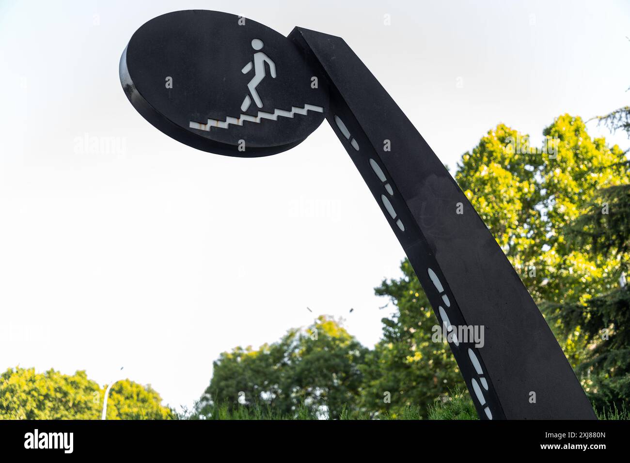 Tbilisi, Georgia - 24 JUNE, 2024: Pedestrian underpass sign at the ...