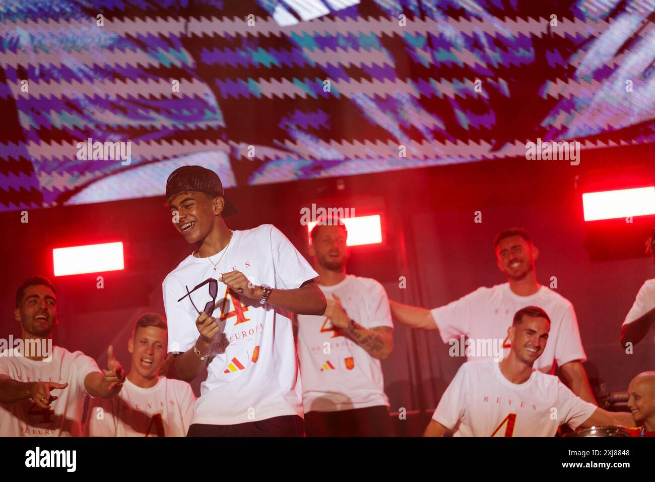 Lamine Yamal dance during the celebration of the European Championship ...