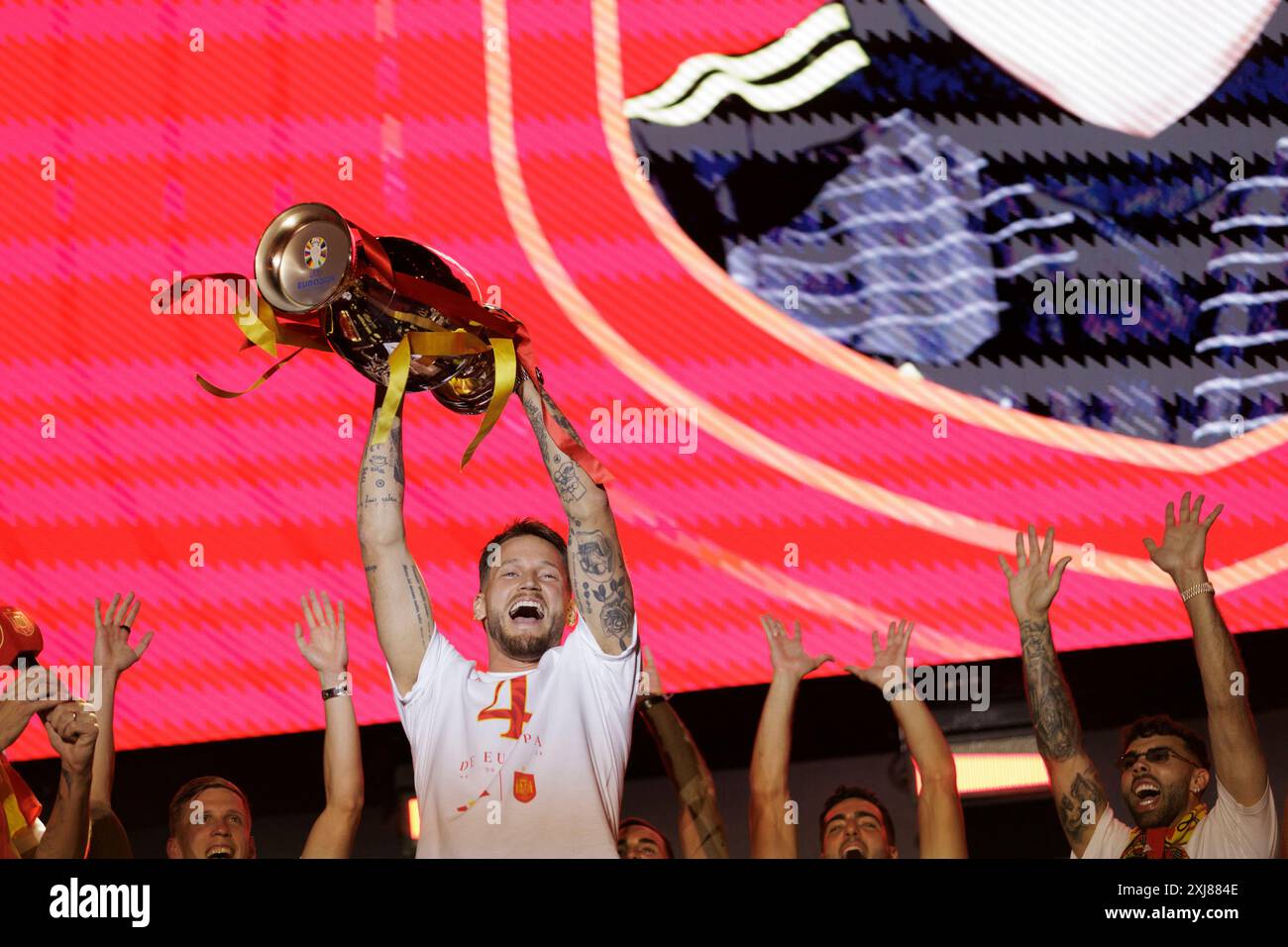 Alex Remiro during the celebration of the European Championship of the ...