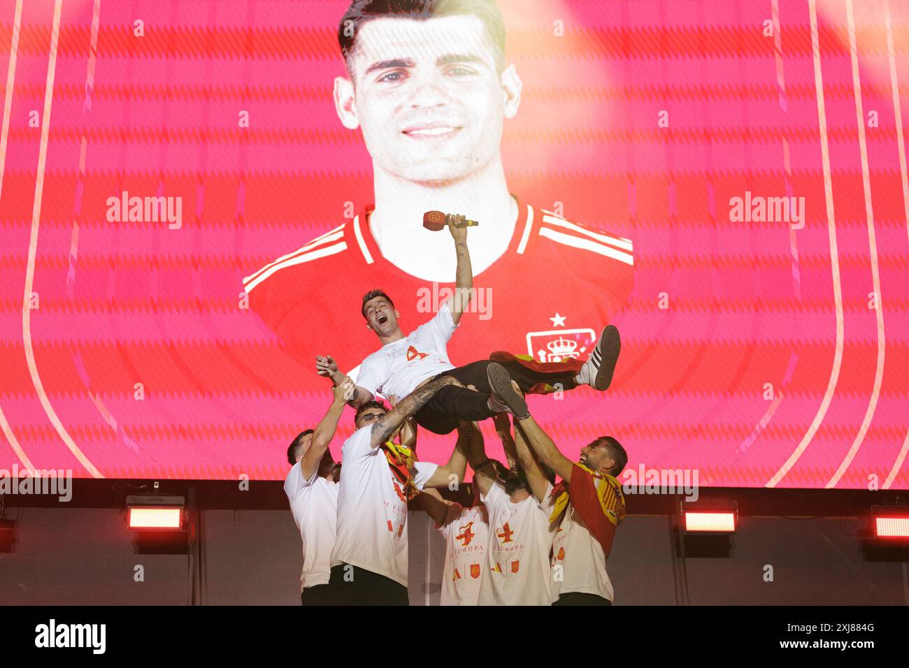 Alvaro Morata during the celebration of the European Championship of ...