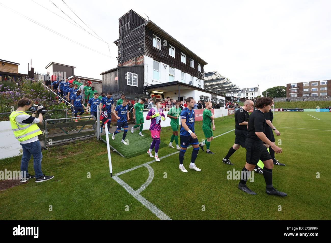 General view of the Dripping Pan, Home ground of Lewes Football Club ...