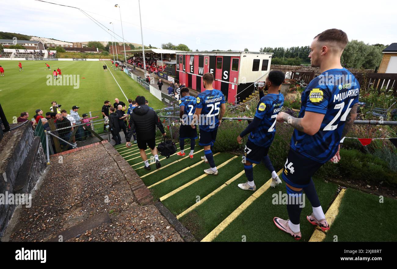 General view of the Dripping Pan, Home ground of Lewes Football Club ...
