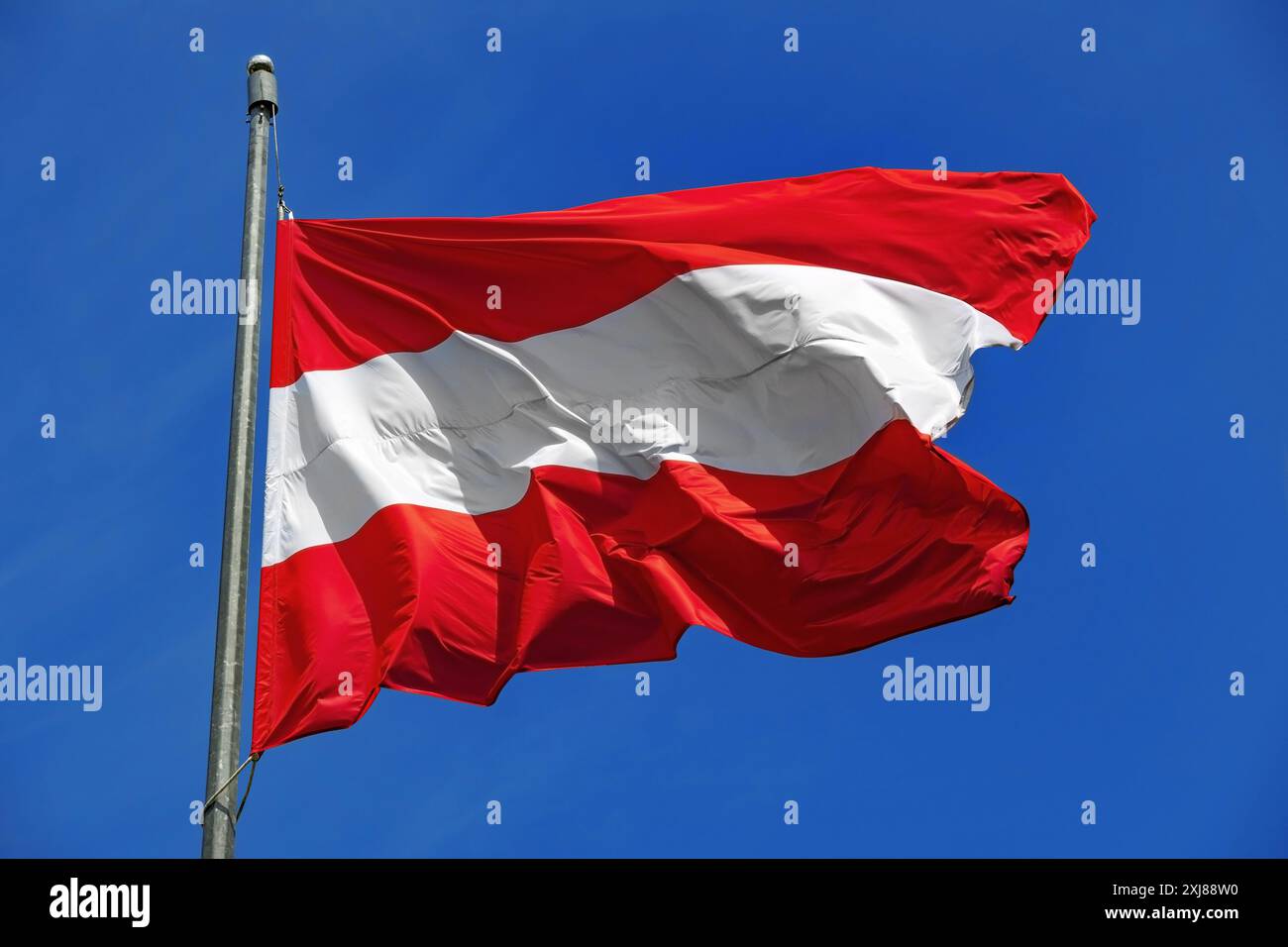 Wavy austrian flag hi-res stock photography and images - Alamy