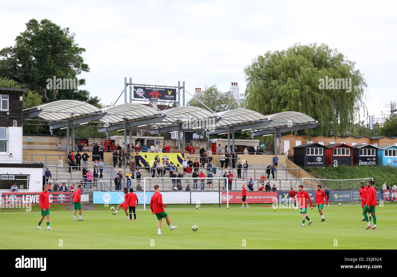 General view of the Dripping Pan, Home ground of Lewes Football Club ...