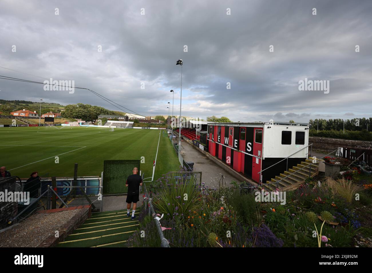 General view of the Dripping Pan, Home ground of Lewes Football Club ...